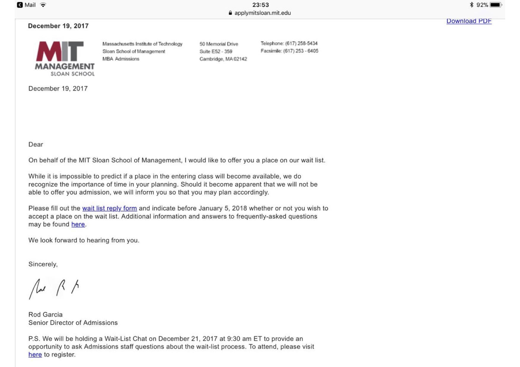 How to Successfully Navigate the MBA Waitlist + Sample Waitlist Letters How to Successfully Navigate the MBA Waitlist + Sample Waitlist Letters